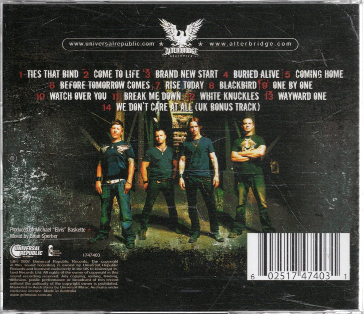 CD - Alter Bridge: Blackbird - CD322 DVDMD - GEE – Lifeline Queensland