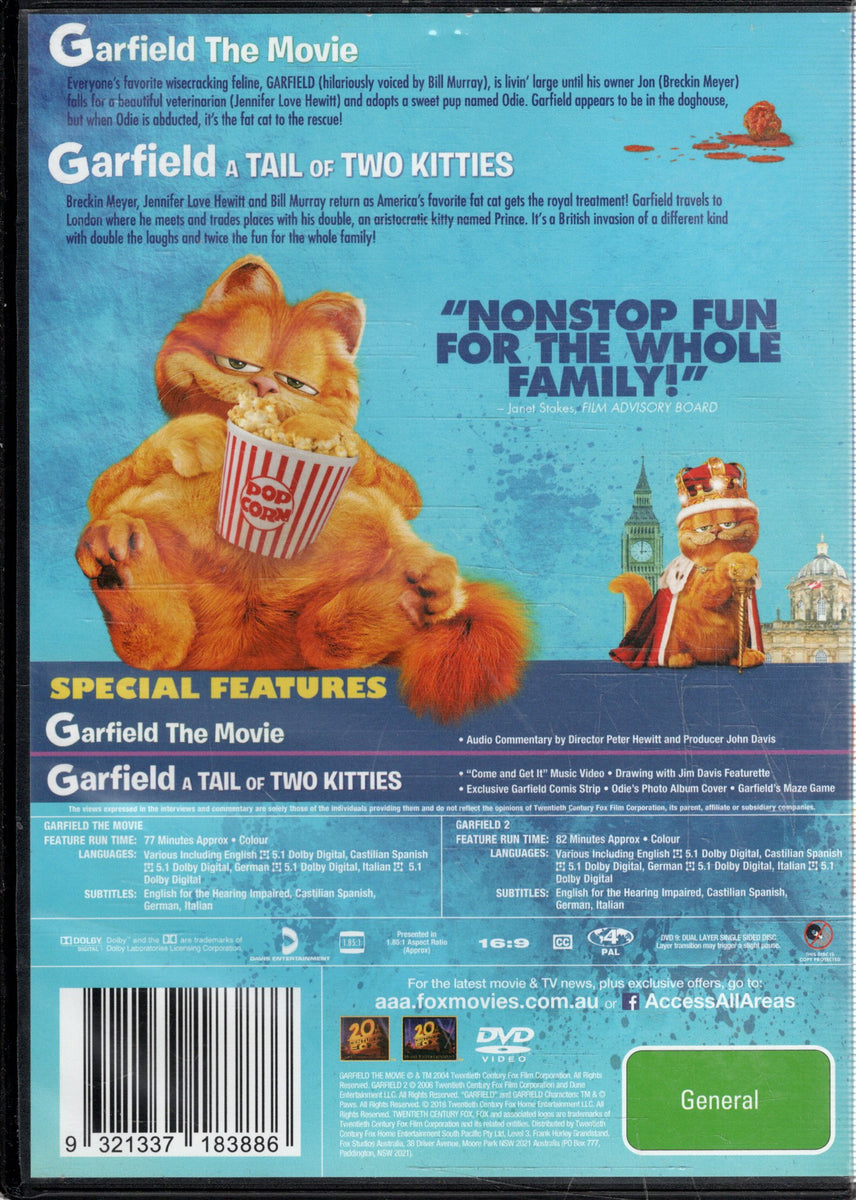 DVD - Garfield 2 Movie Collection - G - DVDKF - DVD002 - GEE – Lifeline ...