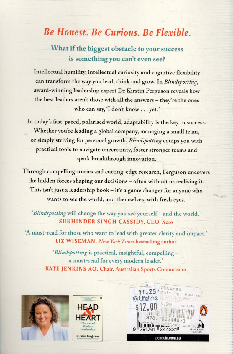 Blindspotting: How to see what others miss - Kirstin Ferguson - BHEA ...