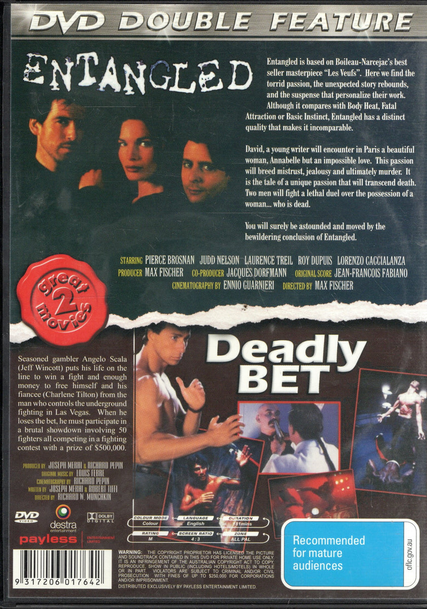 DVD - Double Feature - Entangled & Deadly Bet - M - DVDTH841 - GEE ...